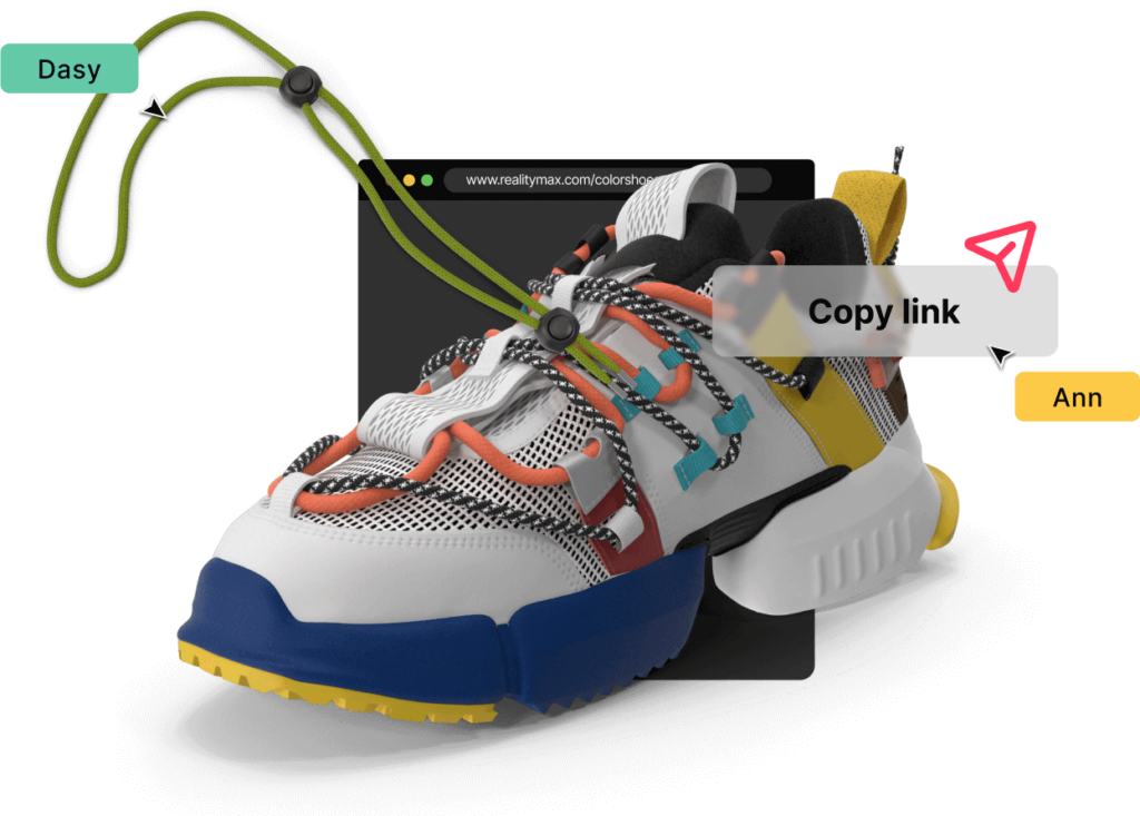 3D collaboration features • RealityMAX